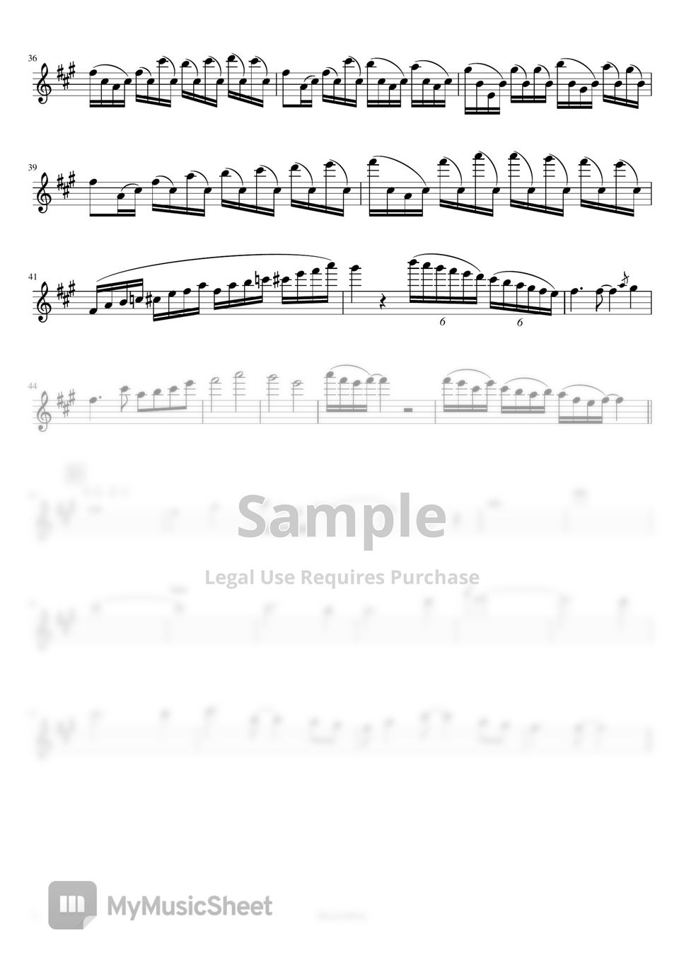 Dancing Pallbearers - Coffindace + Arirang (Flute Solo) Sheet Music by ...