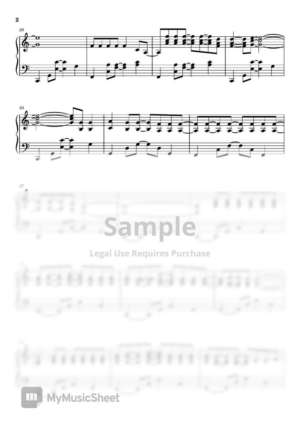 The Little Mermaid - Kiss the Girl (Alan Menken) Sheet by Piano Go Life