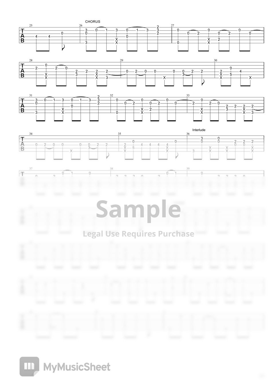 Maroon 5 - Memories Sheet Music by vvxoFingerstyleTab