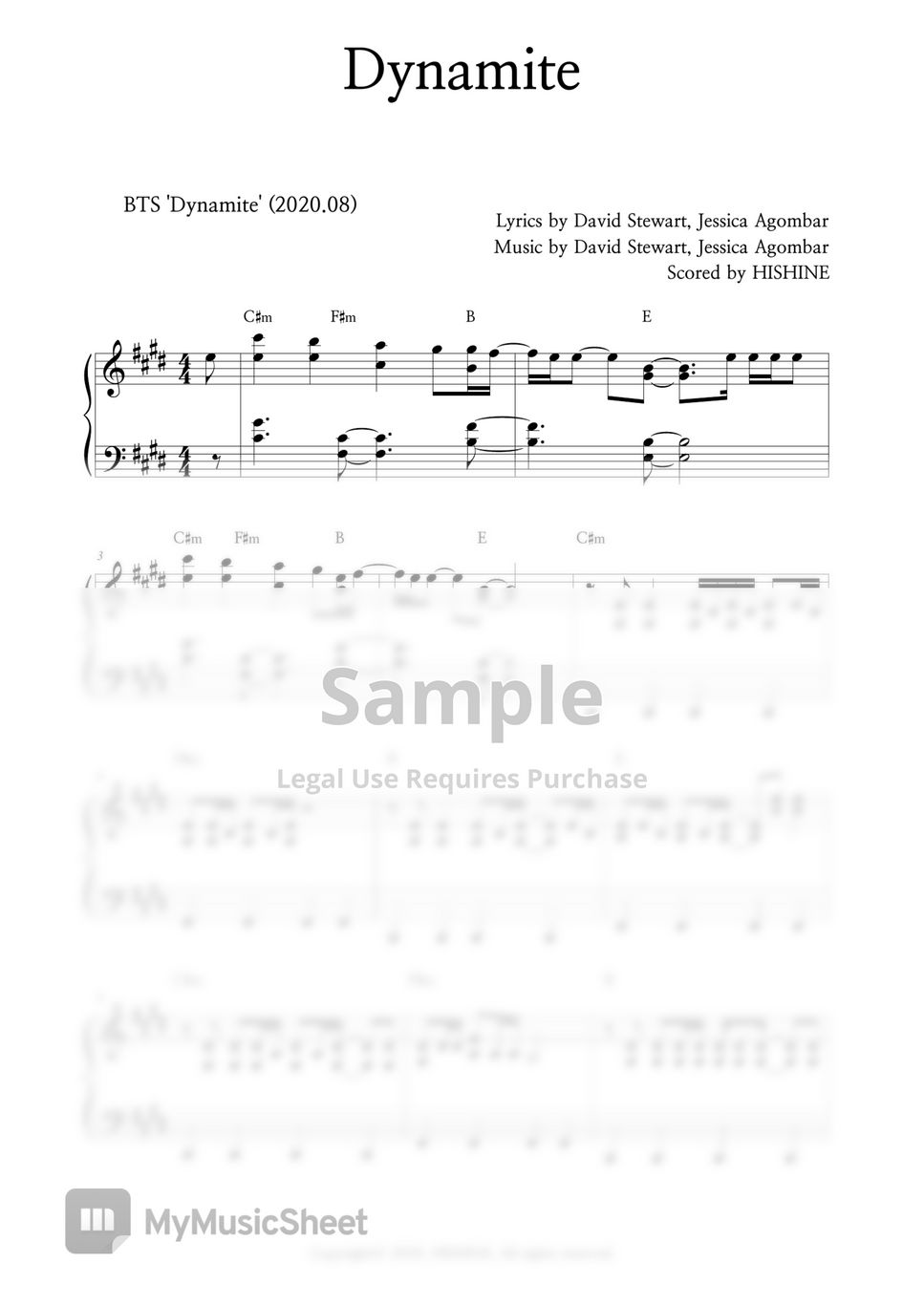 BTS - Dynamite Nutowy by HISHINE