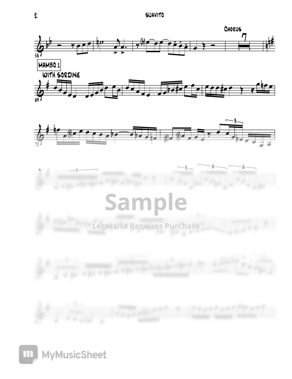 Suavito - Arturo Sandoval (Trumpet Bb) Sheets by Ismael Dorado