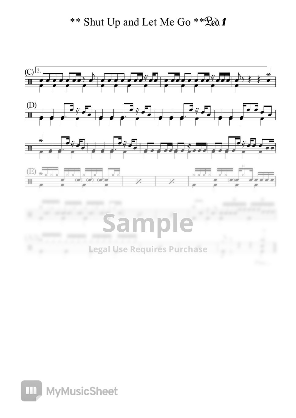 The Ting Tings - shut up let me go Sheets by 張文光