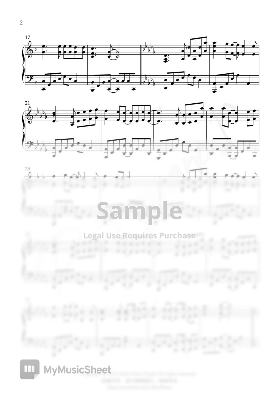 Slam Dunk OST - Endless Chain Sheet Music by Ru's Piano
