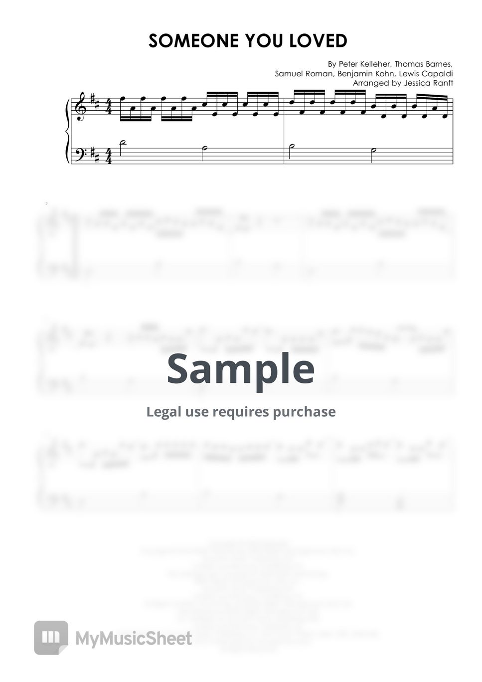 Lewis Capaldi - Someone You Loved Sheets by Balladial Piano