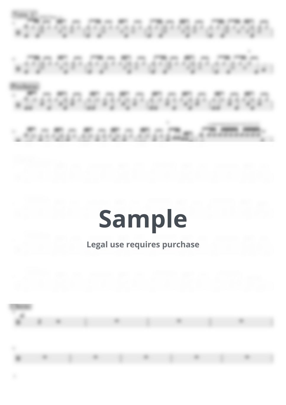 QWER - 안녕, 나의 슬픔 (Lv2) Sheets by yeols drum