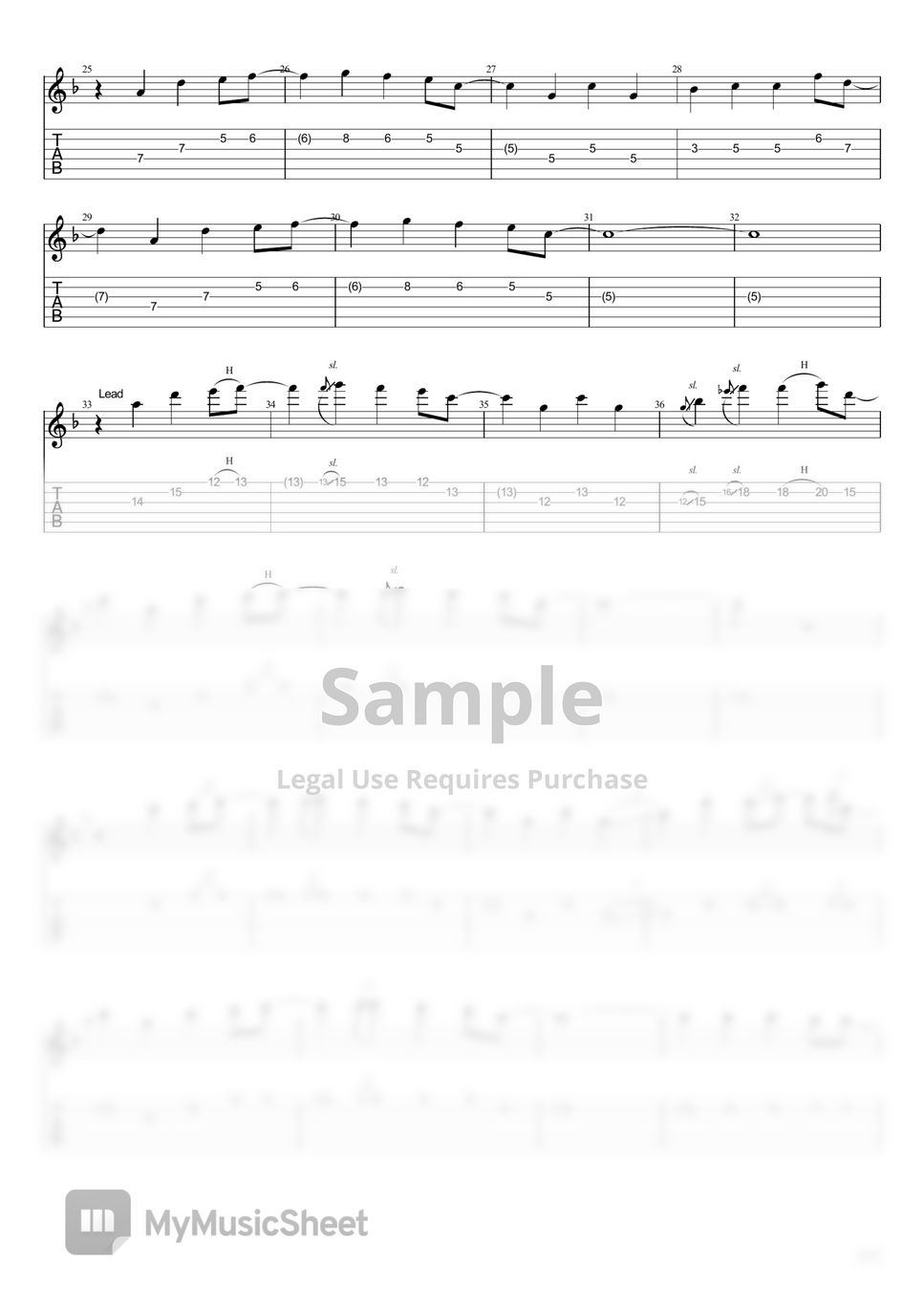 Iron Maiden - Fear of the Dark Sheet Music by Kfir Ochaion