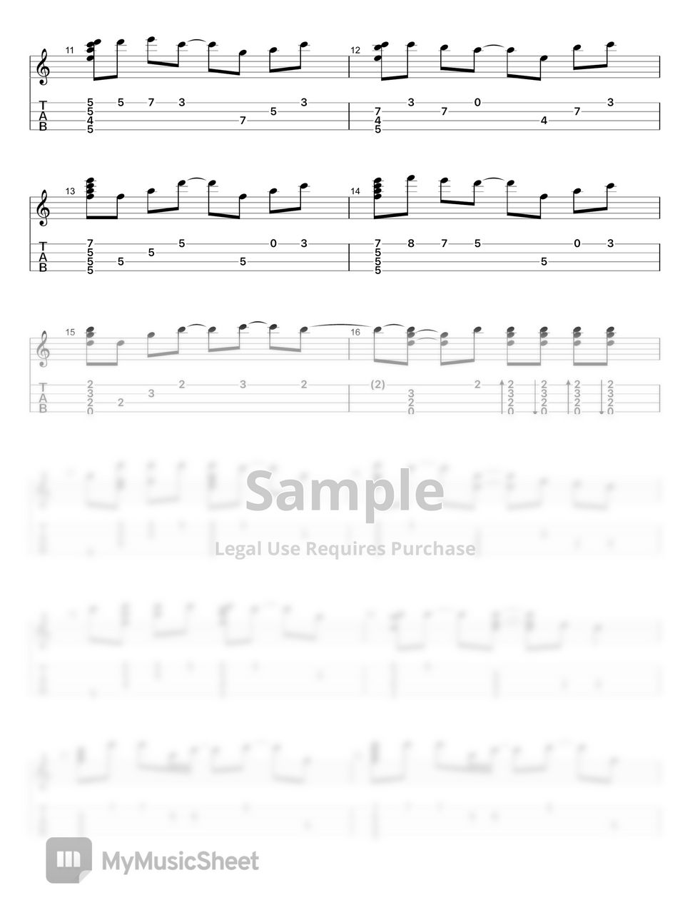 Michael George - Last Christmas Tab + 1staff by Manny Chan