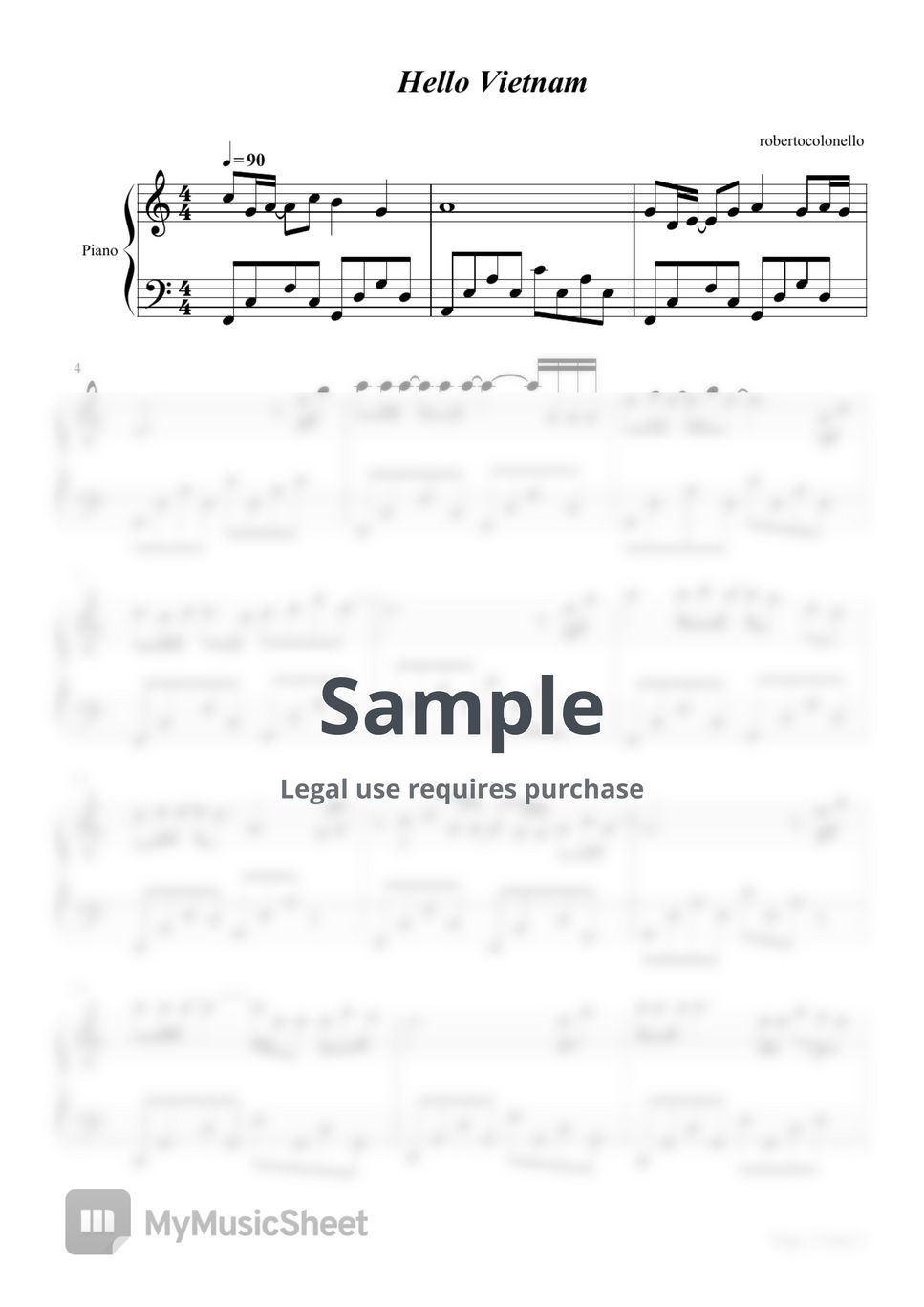 Johnnie Wright - Hello Vietnam (Johnnie Wright) Sheet Music by dogemusic