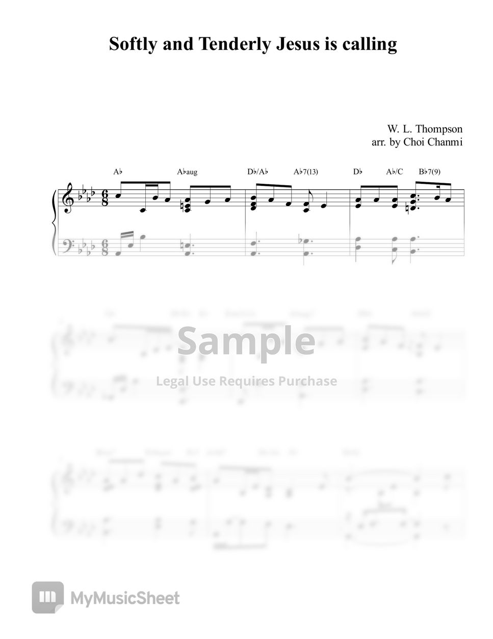 W. L. Thompson - 예수가 우리를 부르는 소리 Softly and Tenderly Jesus is calling ...