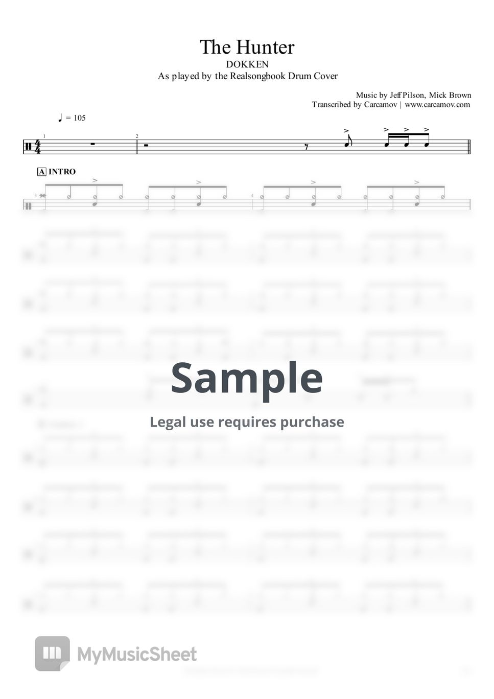 DOKKEN - The Hunter Sheets by Pablo Carcamo
