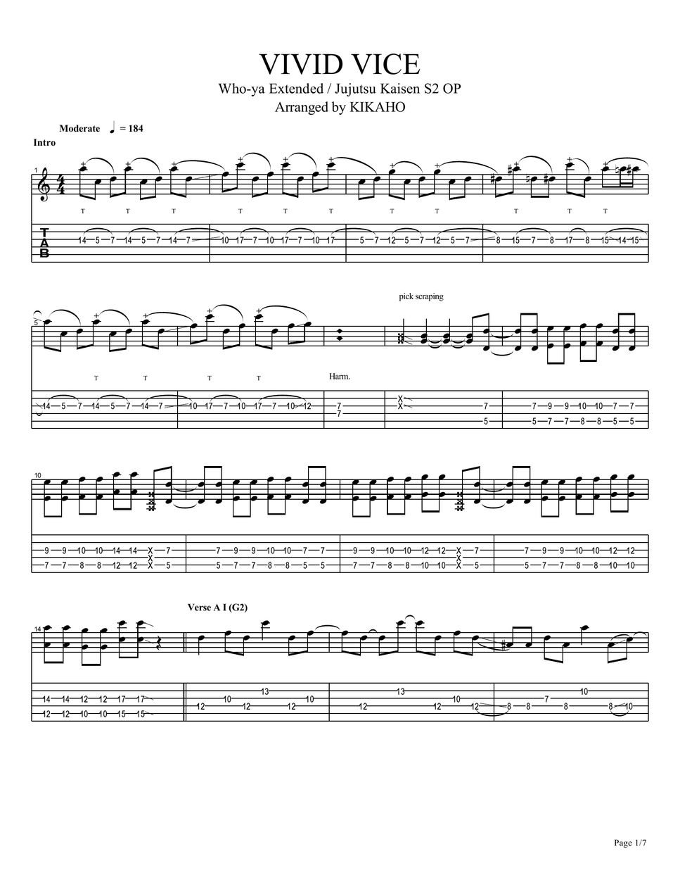 Jujutsu Kaisen - VIVID VICE Sheet by Who-ya Extended