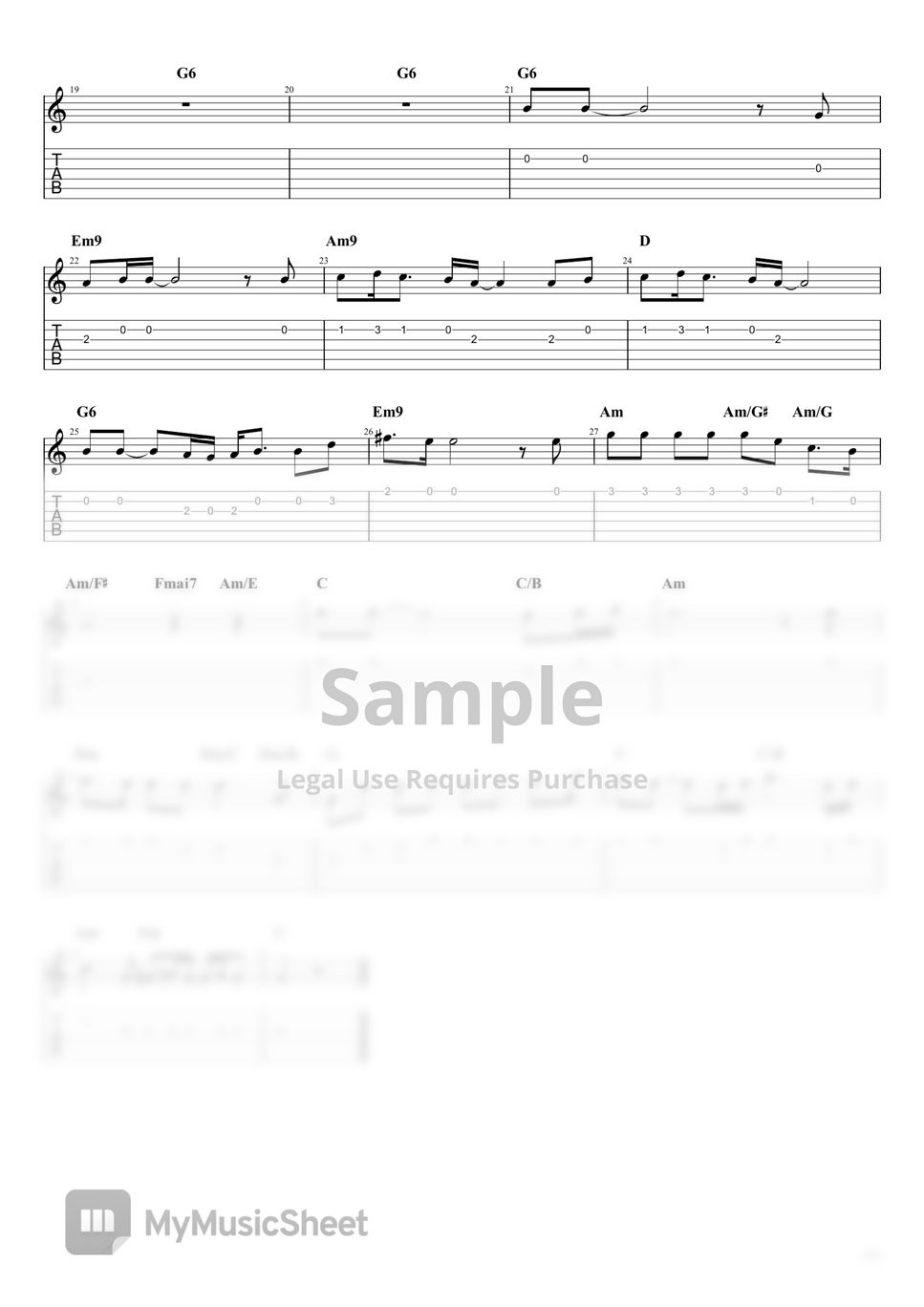 F. Mercury - Bohemian Rhapsody - Beginners Partitur by Guitar