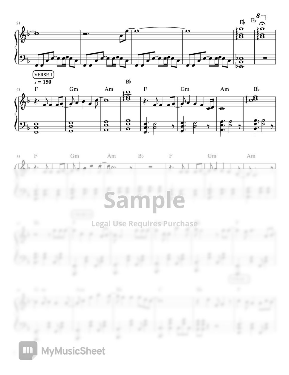 Eraserheads - Alapaap (piano sheet music) Nota by Mel's Music Corner