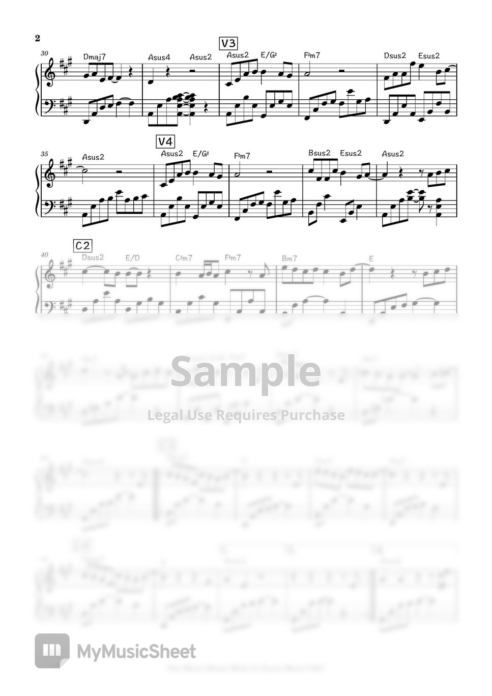 陳尤利 - 半壞街燈 Sheet Music by The Music Sheets Make In Zyarie Music OAC