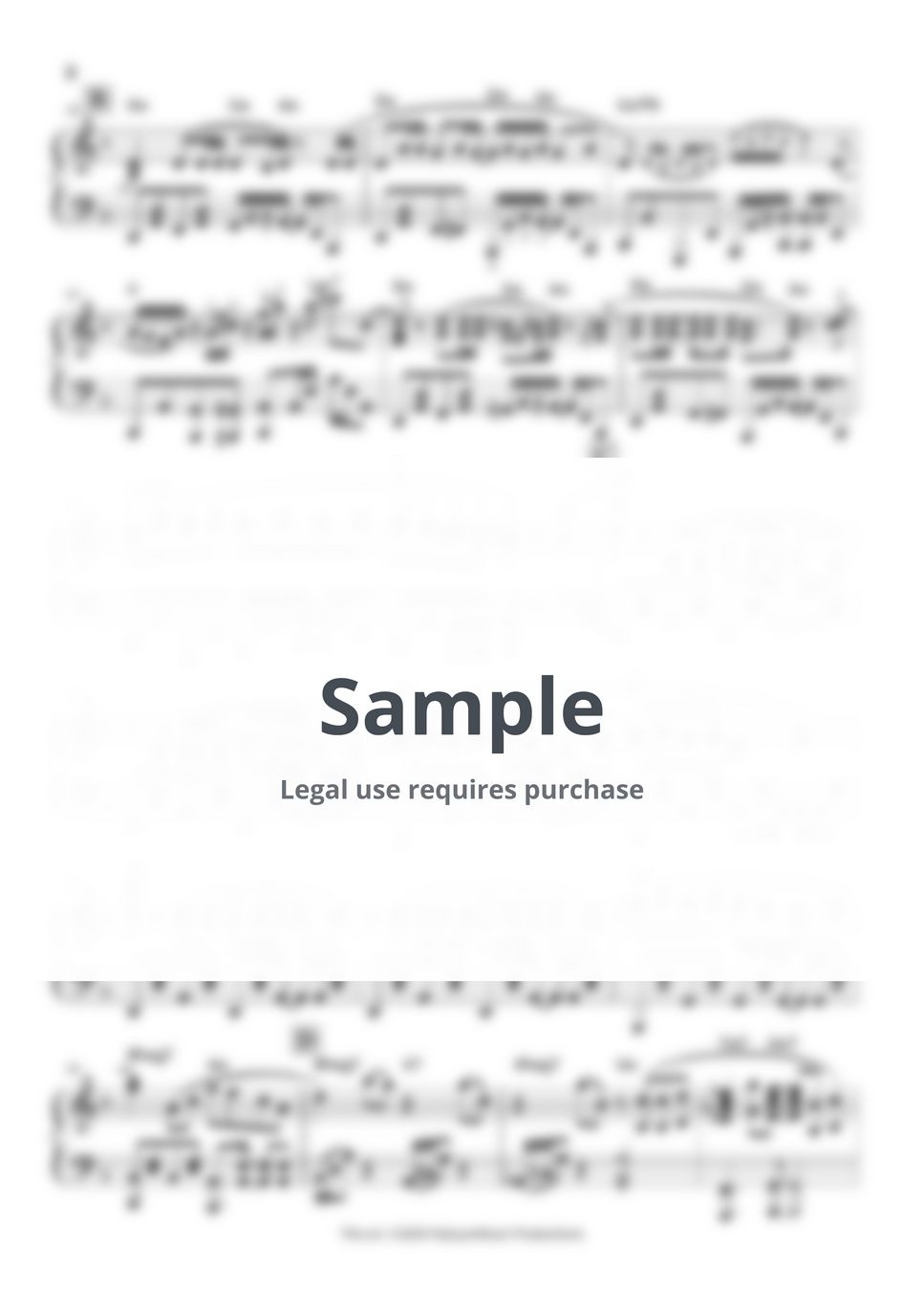 YOASOBI - UNDEAD (Monogatari Off & Monster Season ED) Sheet Music by HalcyonMusic