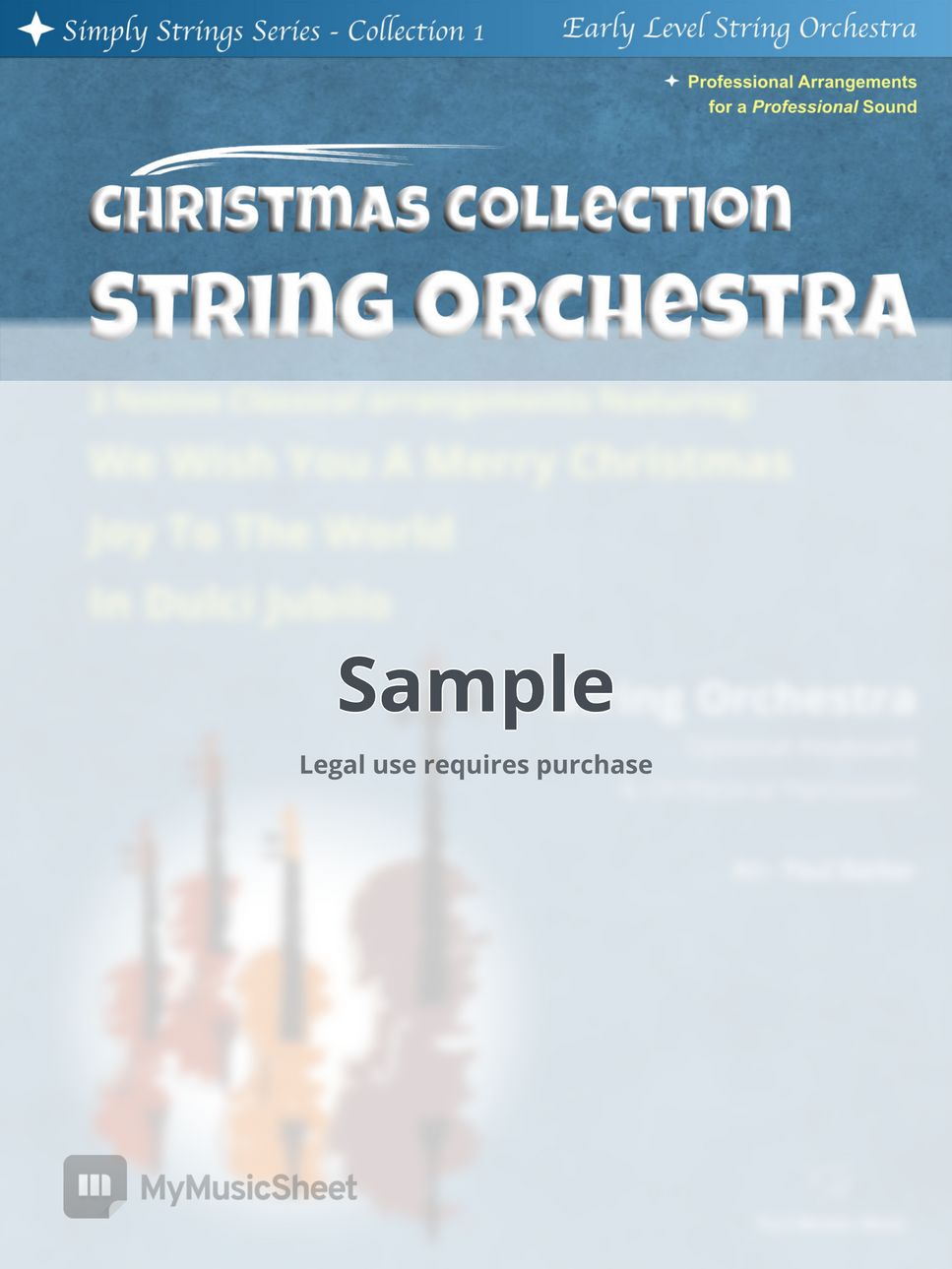Traditional - Christmas Collection 1 - Simply Strings - Score and Parts ...