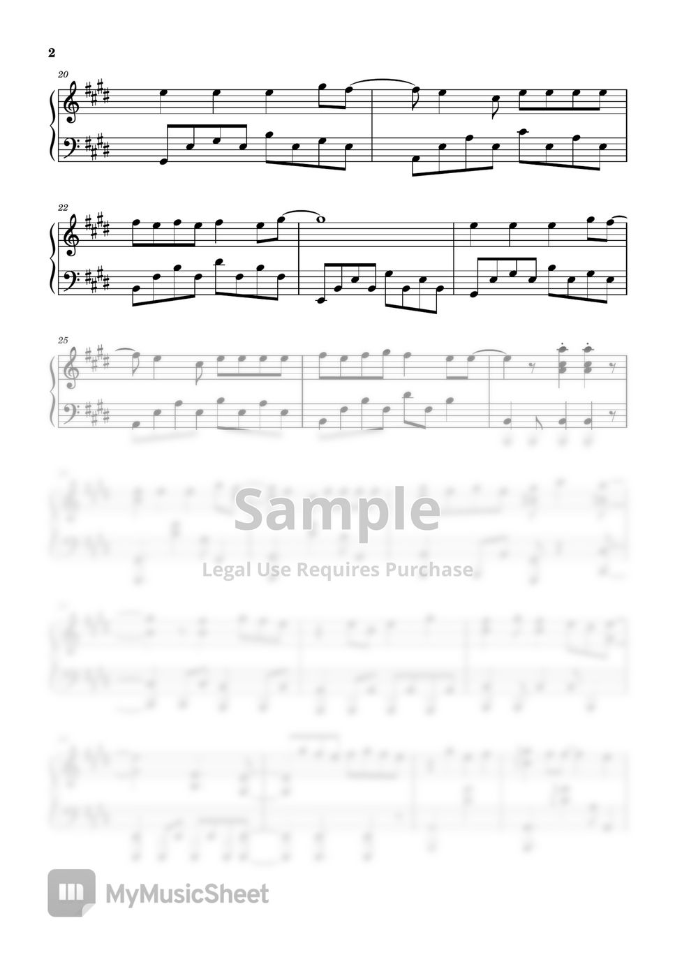 Hina Tachibana - Ambitious World piano solo (piano solo) 악보 by めんま