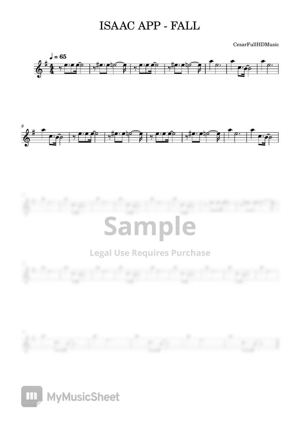 ISAAC APP - FALL Sheets