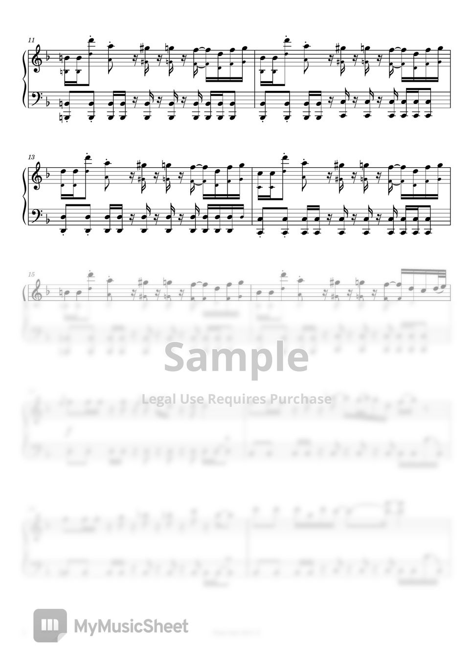 Undertale - Megalovania Sheets by Piano Suit