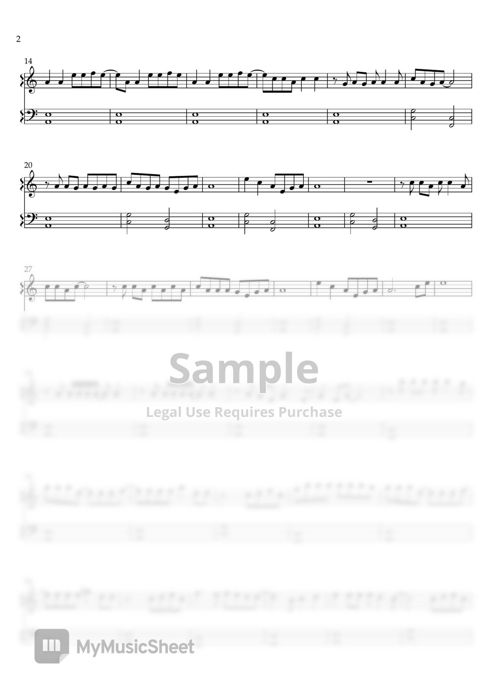 Lady Gaga - Bad Romance (Easy Version) Sheet Music by C Piano