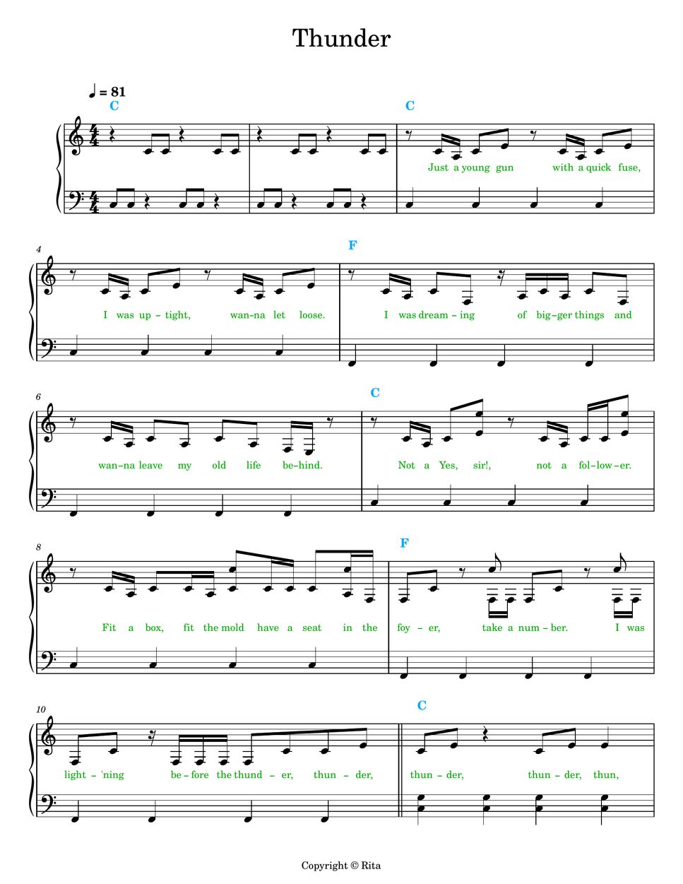 Thomas Mercier, Theo Croix - Thunder from Bridgerton (Accurate version with lyrics and chords ...