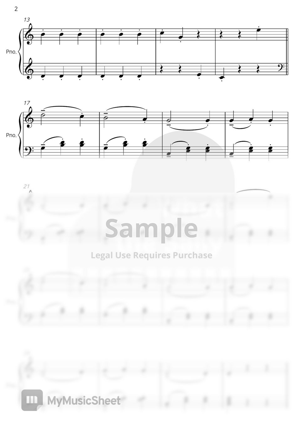 E. Allen (앨런) - 젓가락 행진곡 (어린 아이들을 위한 버전) Sheets by What the Sally