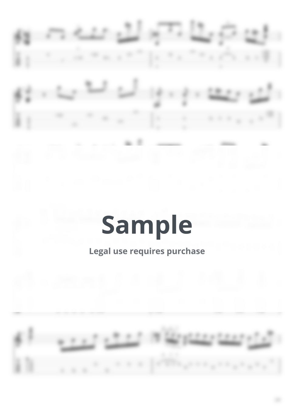 Polyphia - Playing God Unplugged (Tim Henson's "Playing God" Unplugged; guitar score) 타브+단선 악보 ...