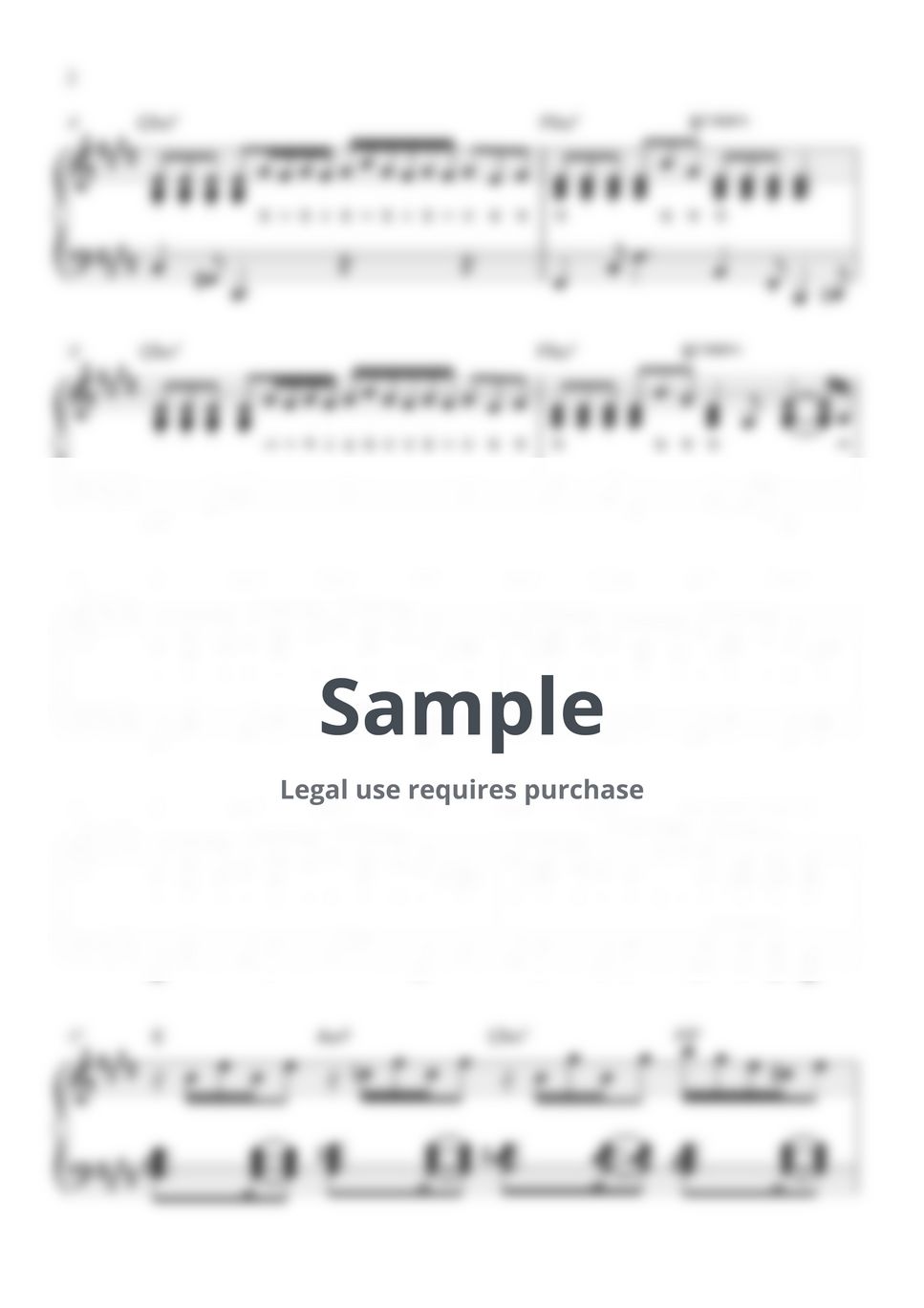 비비 (BIBI) - 밤양갱 Sheet Music by Song;s piano