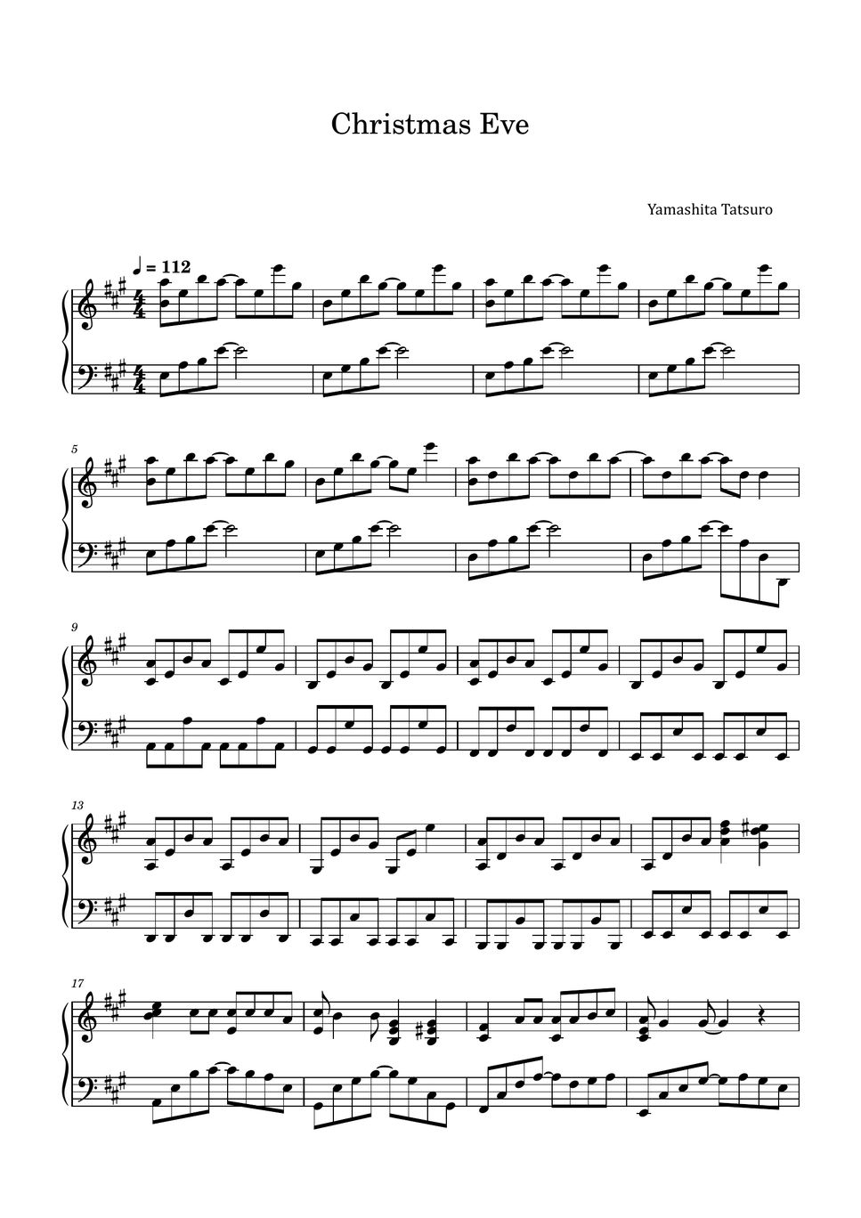 Yamashita Tatsuro - Christmas Eve Sheets