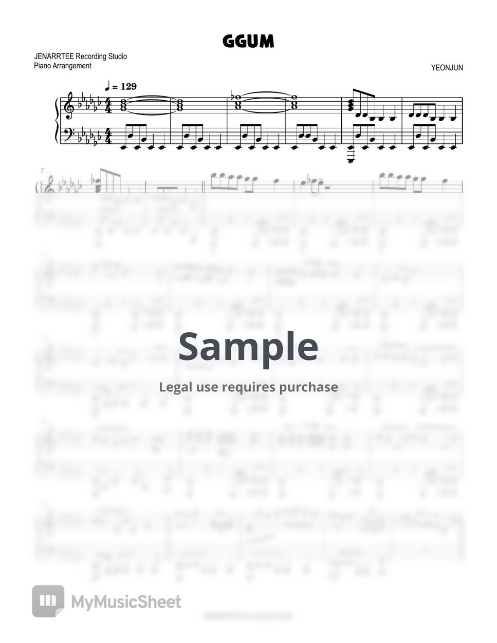 YEONJUN - GGUM Hoja by JENARRTEE Recording Studio