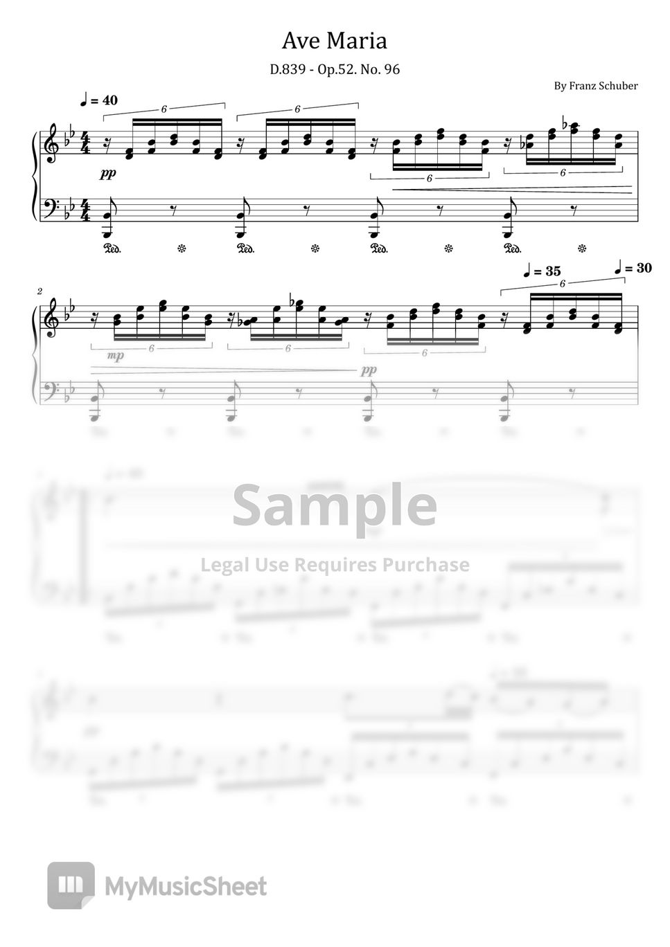 Franz Schubert - Ave Maria (D839) (Ave Maria (D839) - Schubert - Op.52 ...