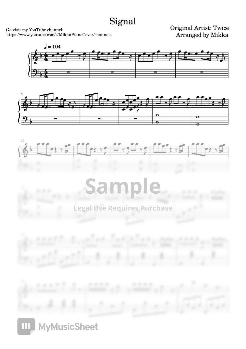 Twice - Signal Sheets by Mikka