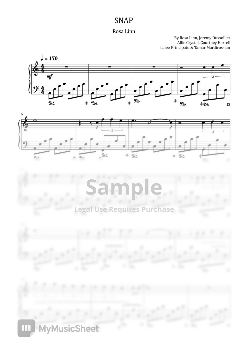 Rosa Linn, Jeremy Dussolliet, Allie Crystal, Courtney Harrell, Larzz ...