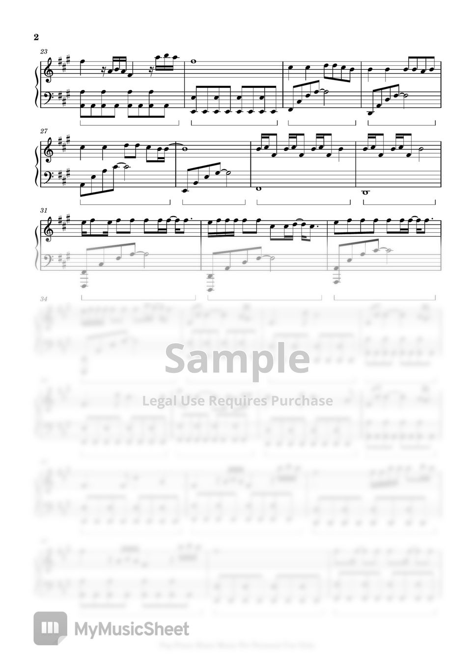 IVE (아이브) - Blue Blood Partition musicale by Pop Piano