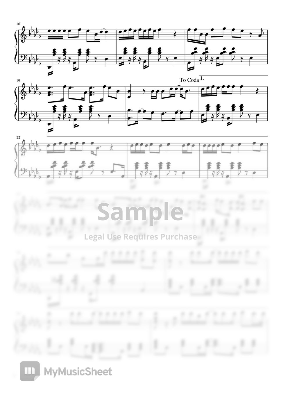 지코(ZICO) - 아무노래(Any song) 악보 by Moon. Laif