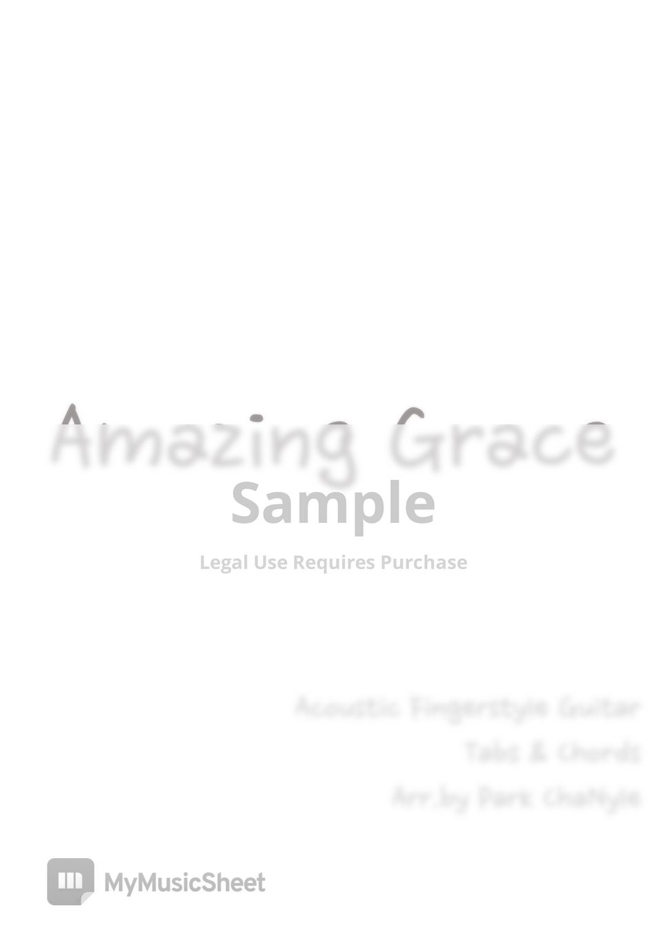 John Newton - Amazing Grace (Jazz Fingerstyle Guitar) Tab + 1staff by ...