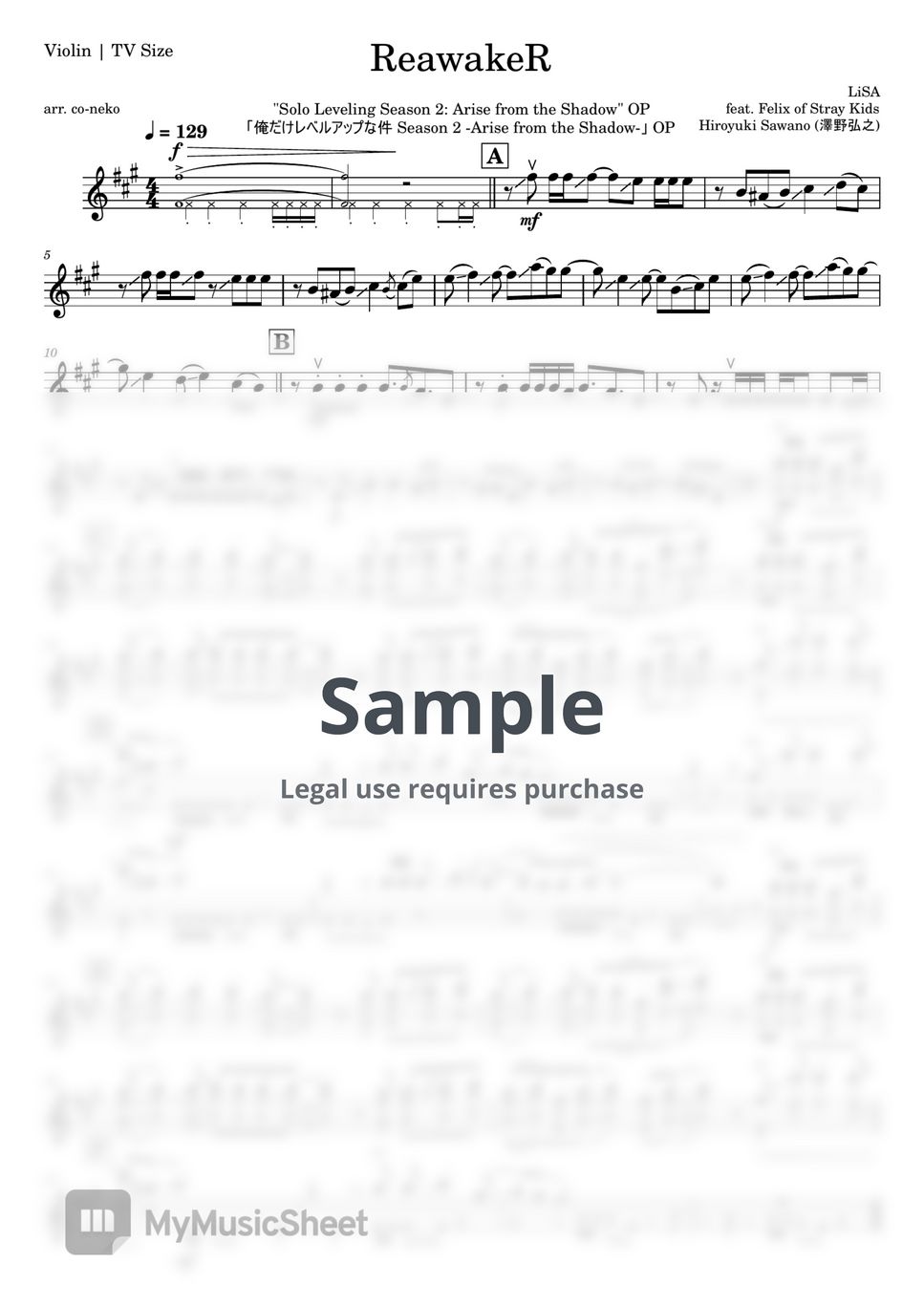 LiSA feat. Felix of Stray Kids - ReawakeR | "Solo Leveling Season 2 ...