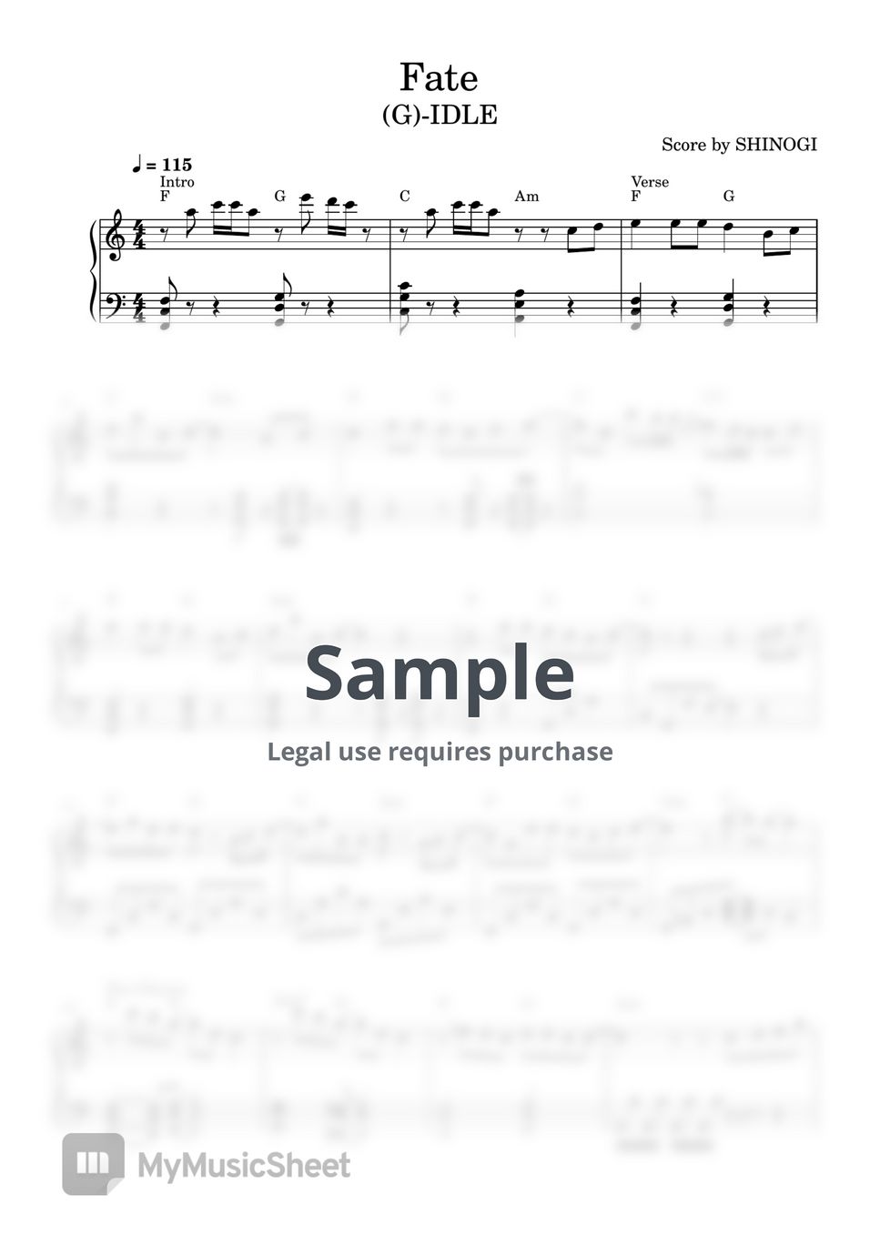 (G)I-DLE - Fate Sheets by SHINOGI