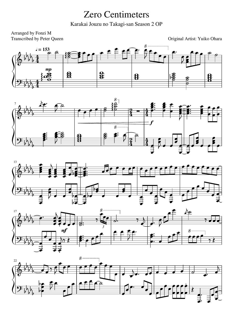 Yuiko Ohara - Karakai Jouzu no Takagi-san Season 2 OP - "Zero ...