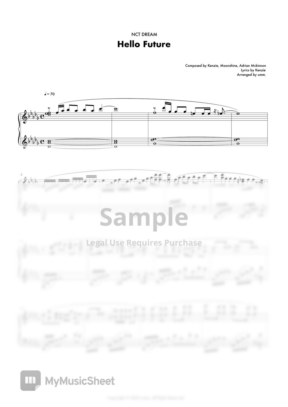 NCT DREAM - Hello Future Sheets by umm.