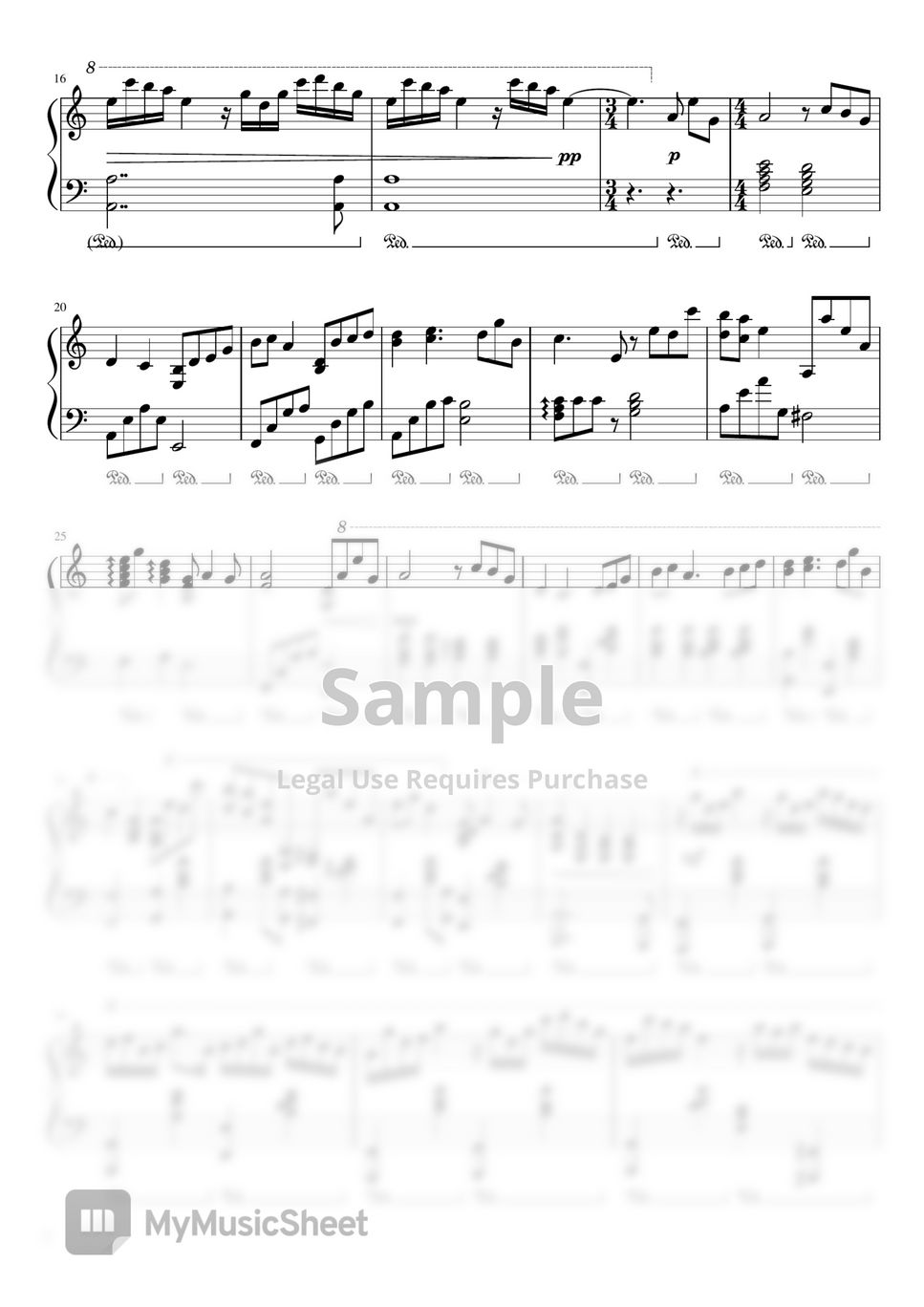 Ryō Mizutsuki - Sanka (Rewrite OST) Sheet by MyReminiscence