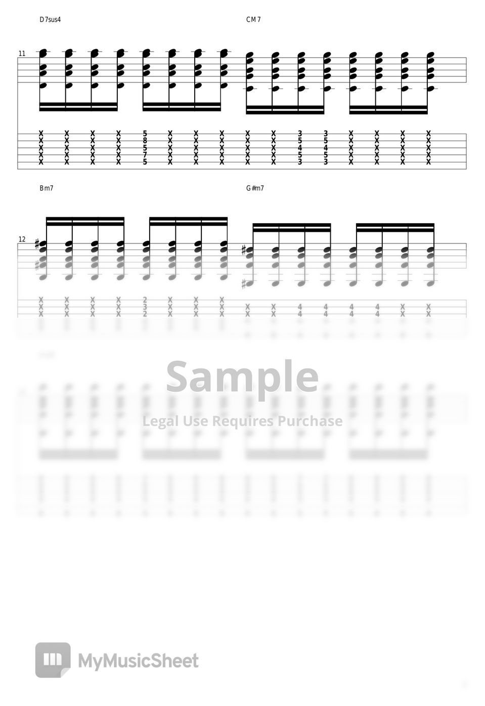 Steve Lacy - Some TAB+1 pauta by guitar cover with tab