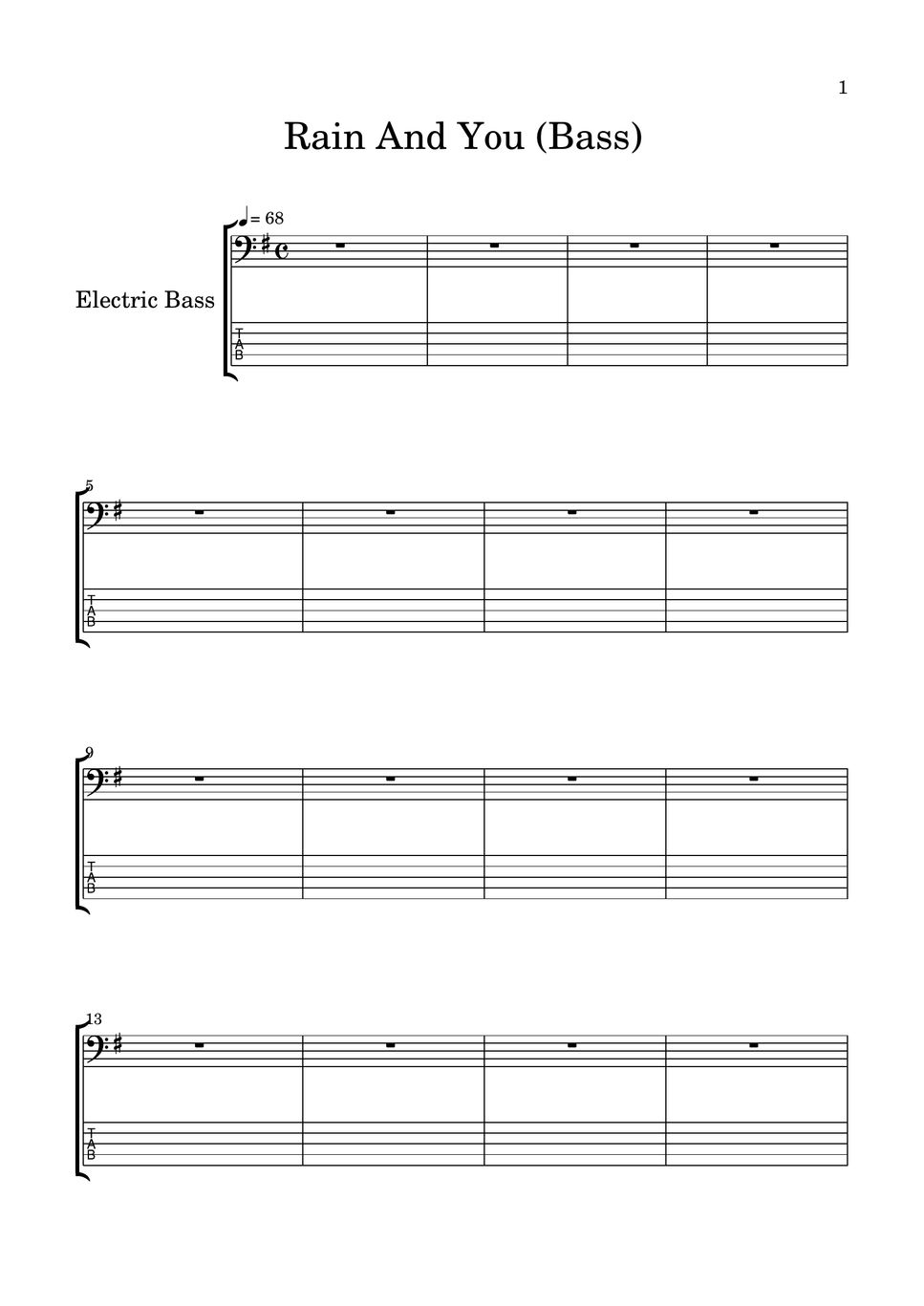 Hospital Playlist 2 - Rain And You (bass) Tab + Partition à une seule ...