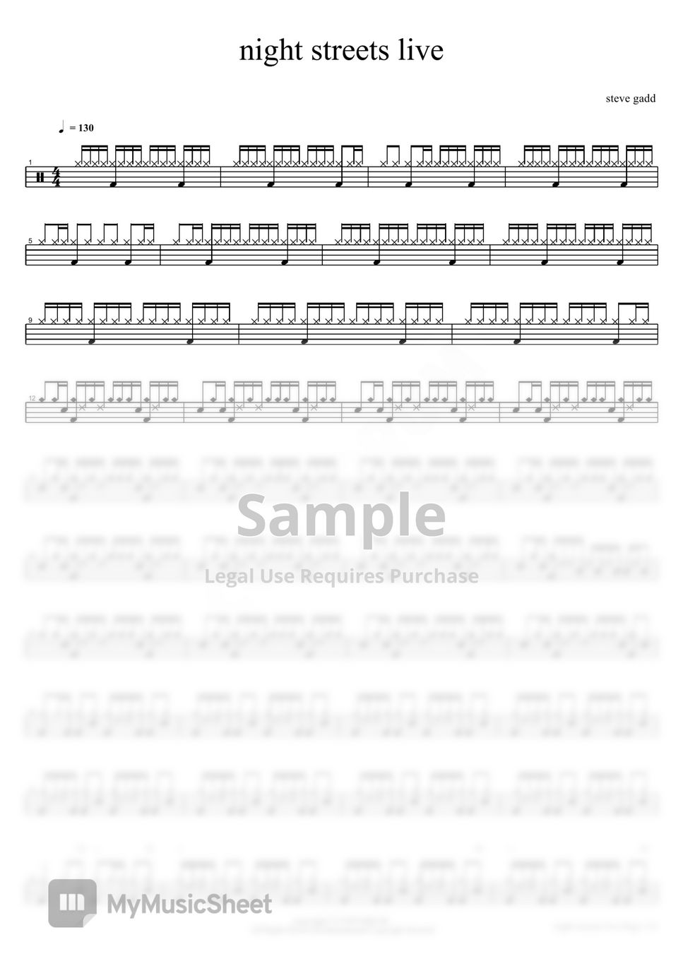 night streets live - night streets live Sheets by COPYDRUM