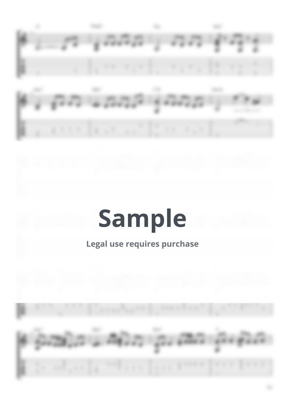 利比 - 跳楼机 (LIBI - Jumping Machine) TAB+1 Staff by Skylar Guitar