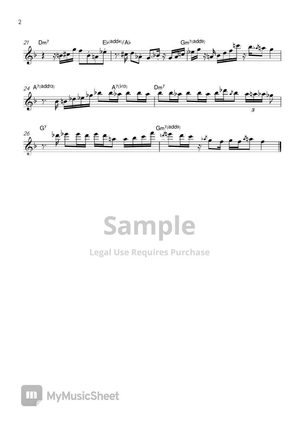 Tom Misch - South of the river (Synth solo transcription) Sheets by 원다희 ...