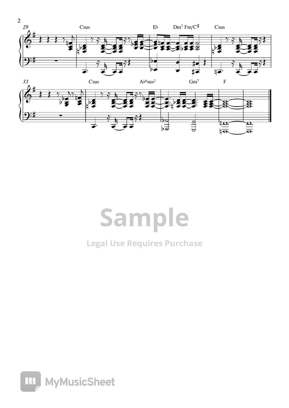 Toto - Rosanna (spartito pianoforte intro Greg Phillinganes) Sheet Music by Francesco Piantoni