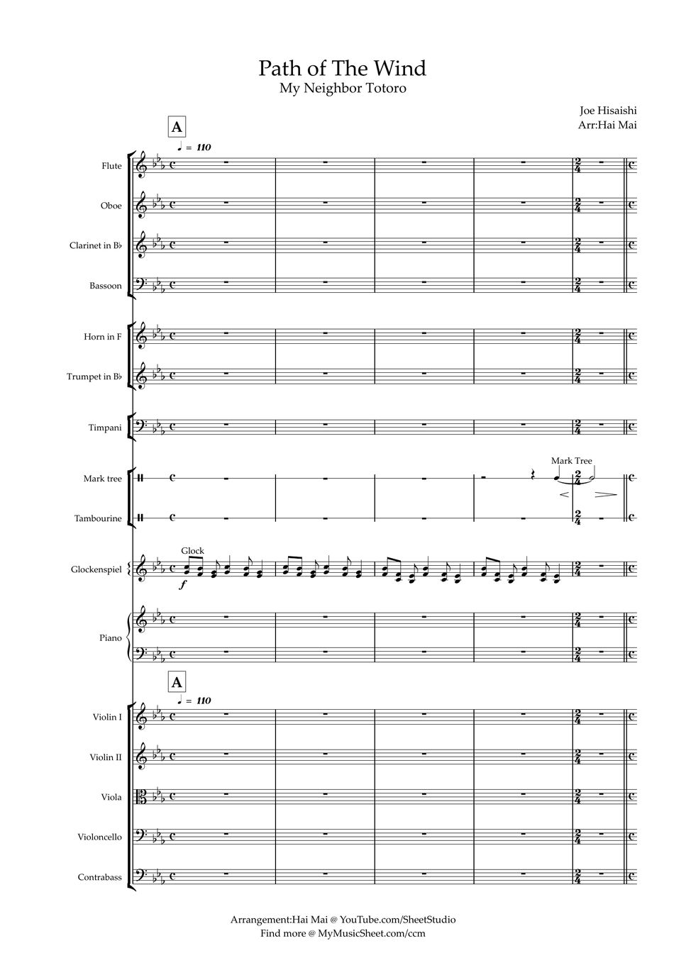 Joe Hisaishi - Path of The Wind(My Neighbor Totoro) for Orchestra ...