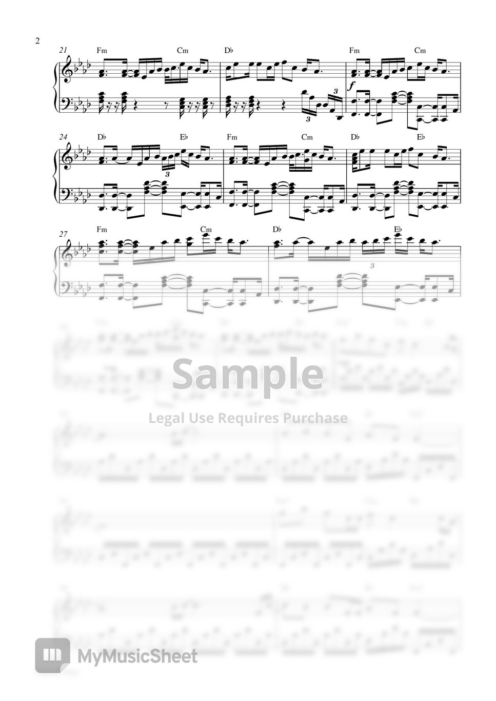 AVICII ft. Aloe Blacc - SOS (Piano Sheet) Sheets by Pianella Piano