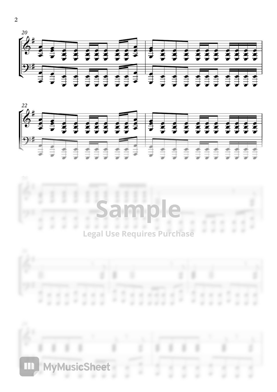 Rammstein - Du Hast Sheet Music by PianoX